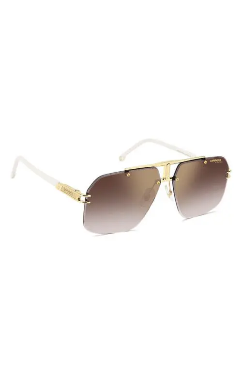 Carrera Eyewear 63mm Oversize Gradient Square Sunglasses