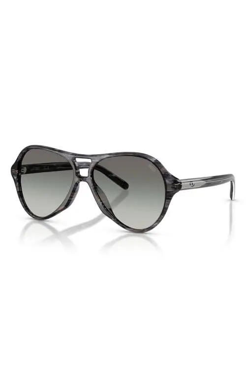 DIESEL® 57mm Gradient Pilot Sunglasses