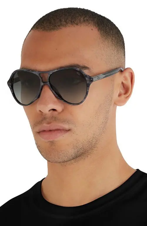 DIESEL® 57mm Gradient Pilot Sunglasses