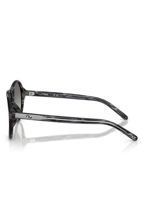 DIESEL® 57mm Gradient Pilot Sunglasses