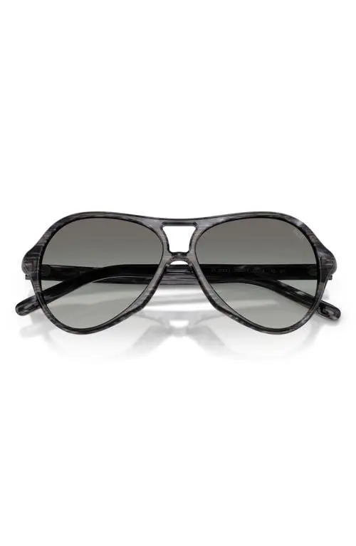 DIESEL® 57mm Gradient Pilot Sunglasses