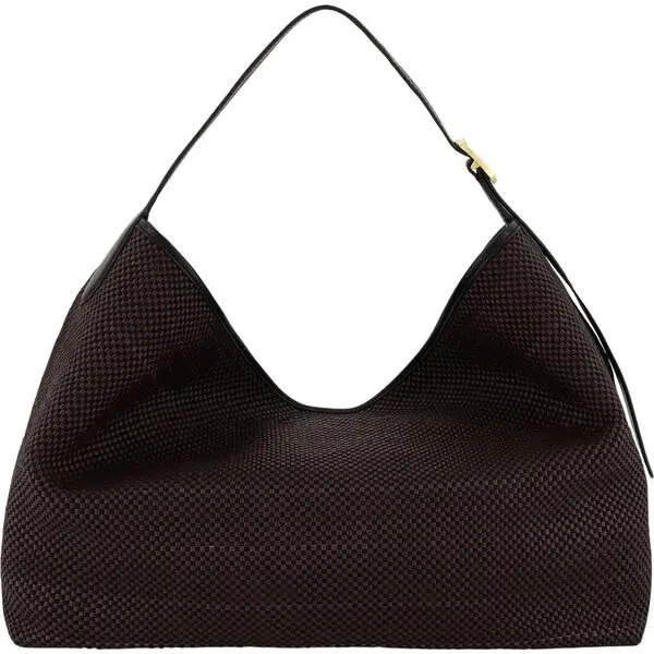 Vince Vivian Small Woven Leather Hobo