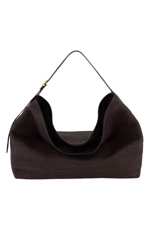 Vince Vivian Small Woven Leather Hobo