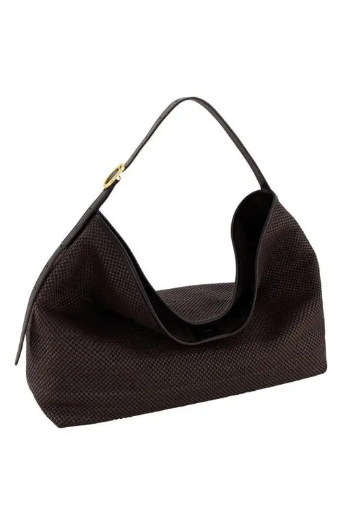 Vince Vivian Small Woven Leather Hobo