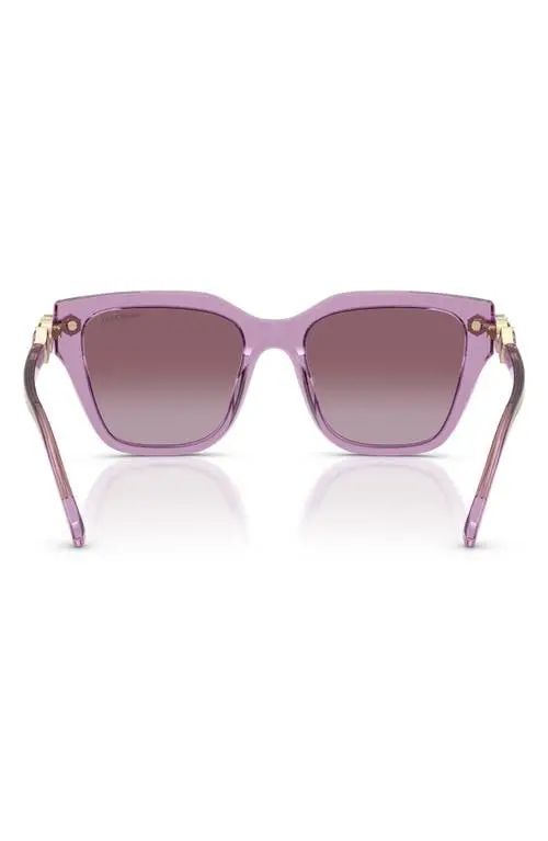 SWAROVSKI 53mm Gradient Irregular Sunglasses