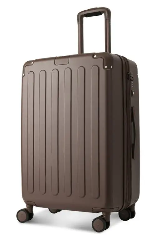 HEDGREN Nostos Matte Medium Spinner Suitcase - Espresso