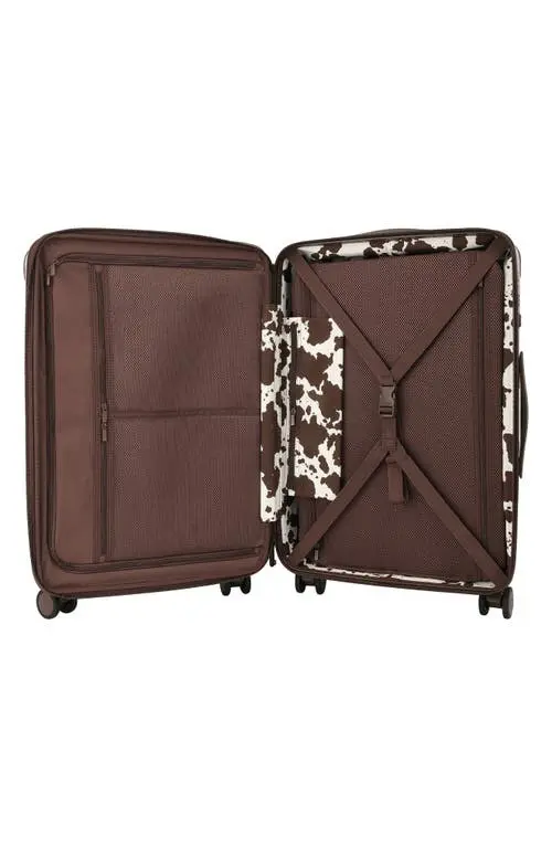 HEDGREN Nostos Glossy Medium Spinner Suitcase - Espresso