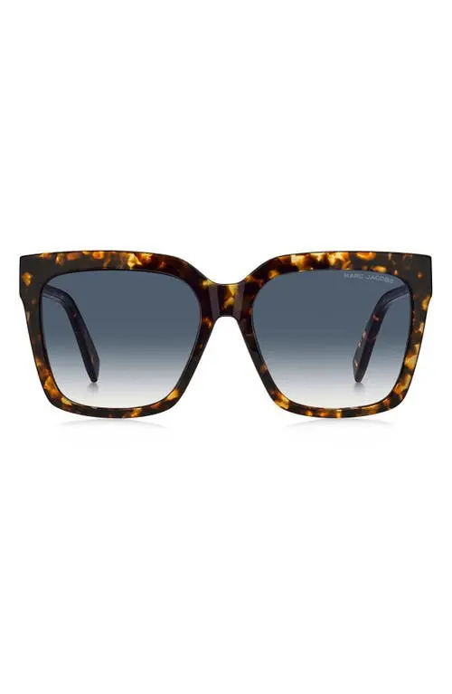 Marc Jacobs 57mm Gradient Square Sunglasses - Havana/dark Blue