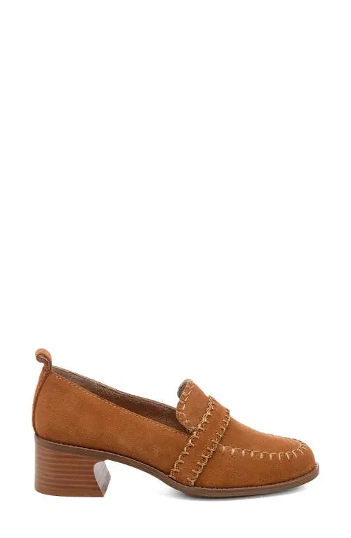 KELSI DAGGER BROOKLYN Halo Loafer Pump - Burnt Cognac