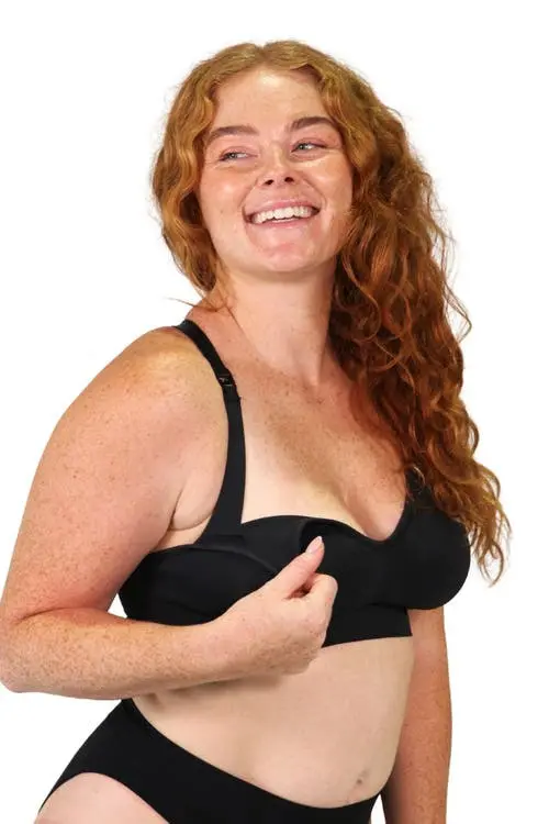 CAKE MATERNITY Tiramisu Ultimate Seamless Maternity & Nursing Bra - Black