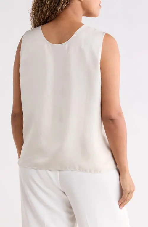 Eileen Fisher Scoop Neck Silk Tank
