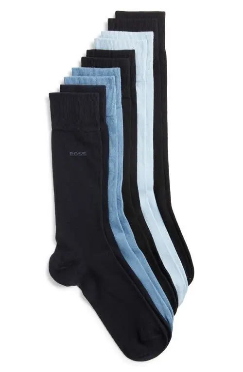 BOSS Assorted 5-pack Solid Cotton Blend Dress Socks - Open Miscellaneous
