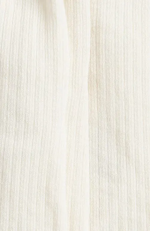 STEMS 3-pack Lettuce Edge Rib Ankle Socks - Cream