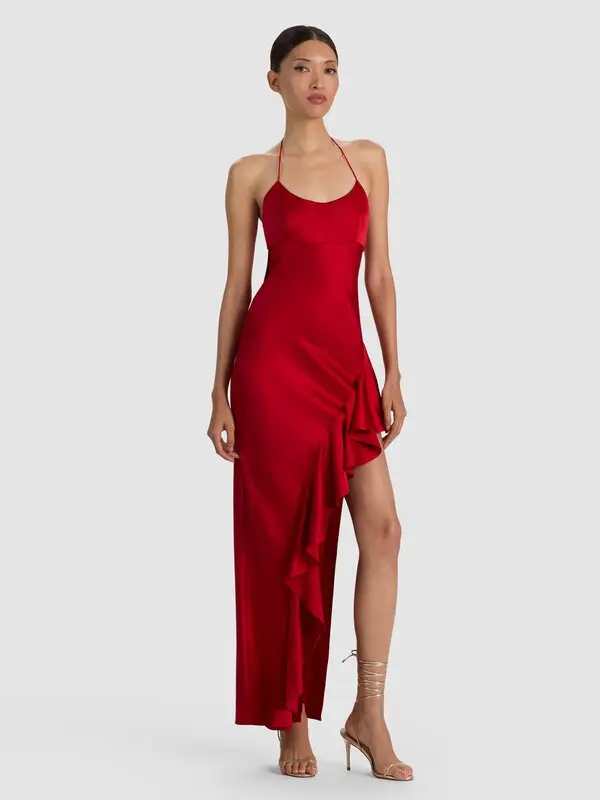 Alice + Olivia Palma Ruffle Maxi Dress