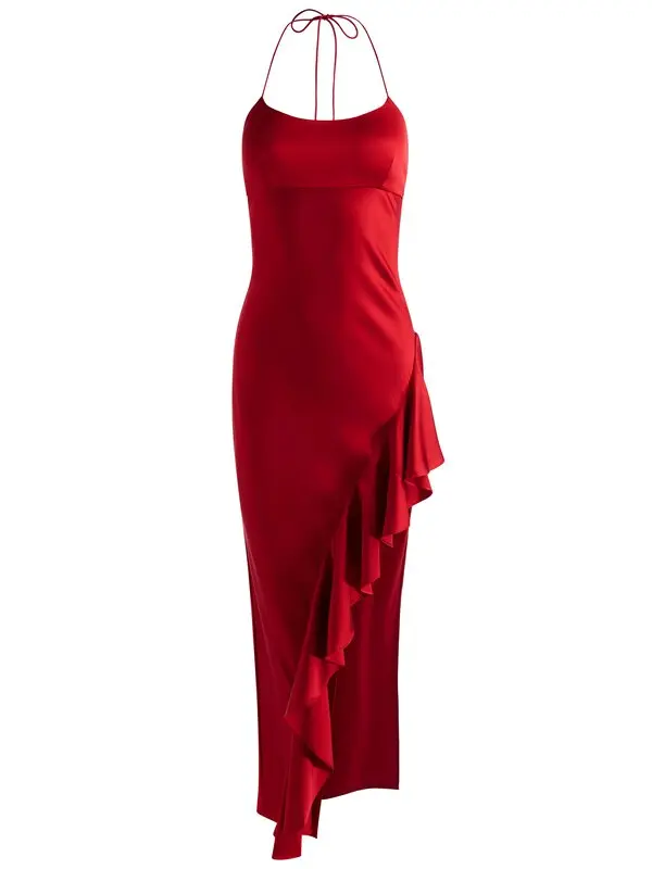 Alice + Olivia Palma Ruffle Maxi Dress