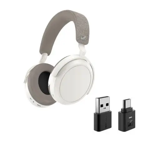 SENNHEISER Momentum 4 Headphone And Btd 700 Usb Dongle Bundle - White