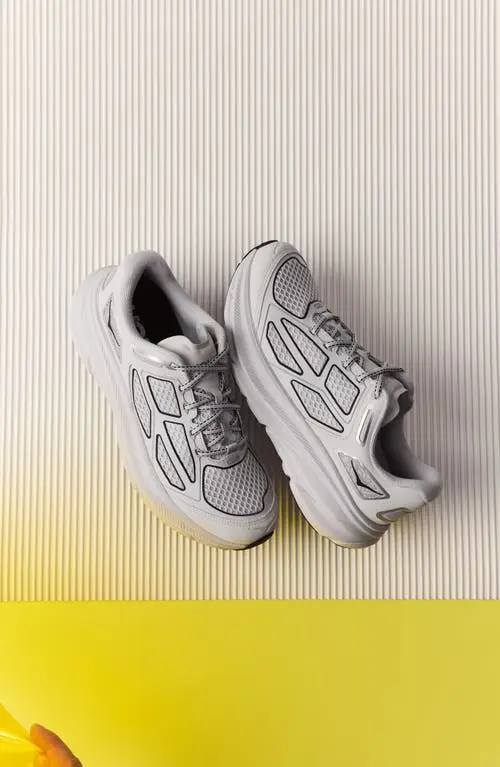 HOKA® Clifton One9 Sneaker - Ash Grey/silver