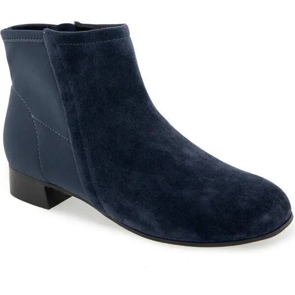 Munro Flora Bootie - Navy Combo