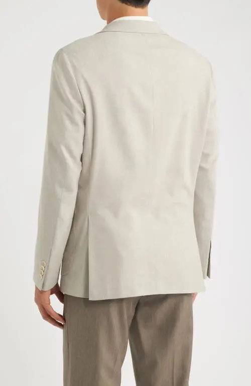 JACK VICTOR Morton Tonal Herringbone Sport Coat - Sand