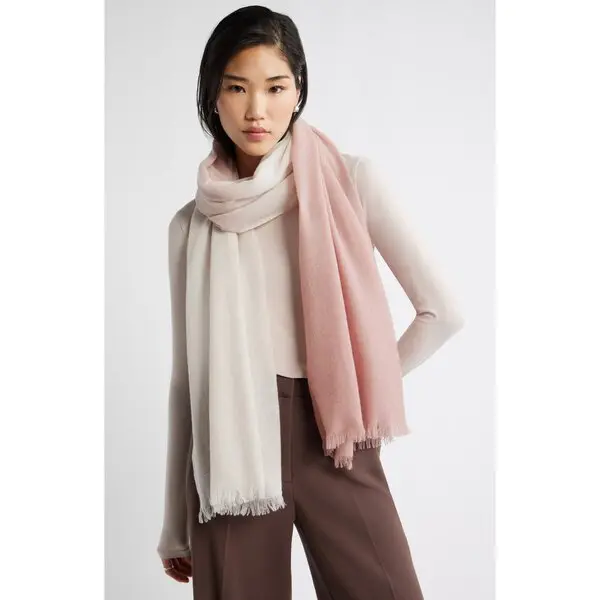 Nordstrom Ombré Cashmere Scarf - Pink Ombre