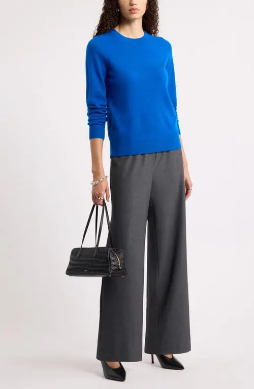 Nordstrom Crewneck Cashmere Sweater - Blue Racer