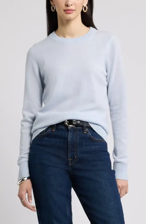 Nordstrom Crewneck Cashmere Sweater - Blue Xenon