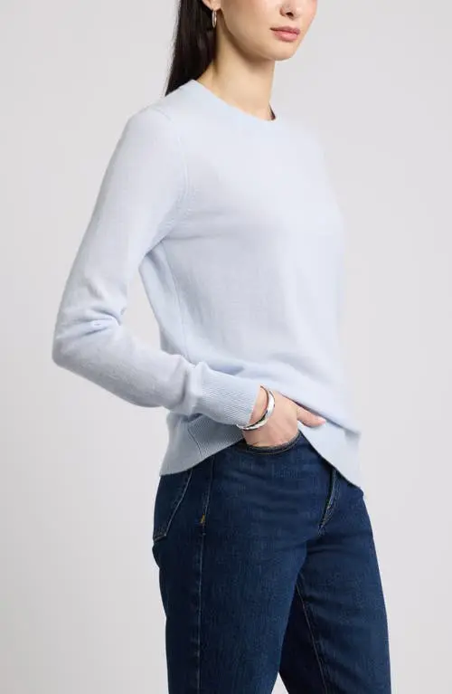 Nordstrom Crewneck Cashmere Sweater - Blue Xenon