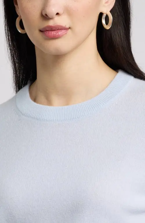 Nordstrom Crewneck Cashmere Sweater - Blue Xenon