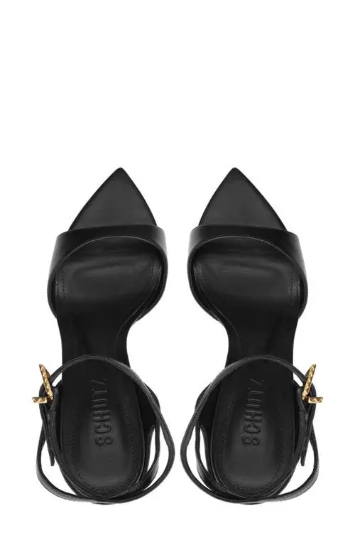 Schutz Zosia Ankle Strap Sandal - Black