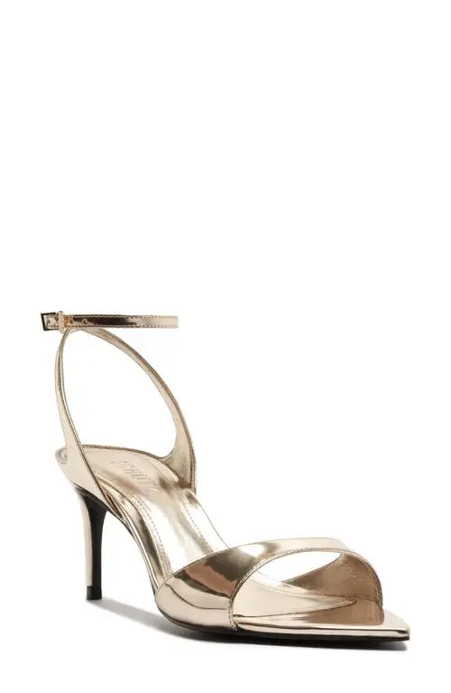 Schutz Zosia Ankle Strap Sandal - Platinum