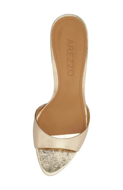 AREZZO Aubrey Stiletto Slide Sandal - Platino