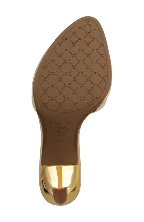 AREZZO Aubrey Stiletto Slide Sandal - Platino