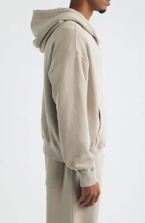 ELWOOD Organic Cotton Zip Hoodie - Tan
