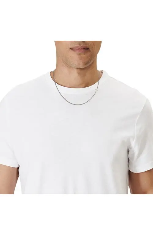 ALLSAINTS Sterling Silver Short Cross Necklace