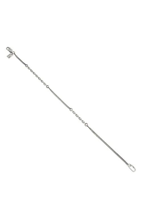 ALLSAINTS Mixed Sterling Silver Chain Flex Bracelet