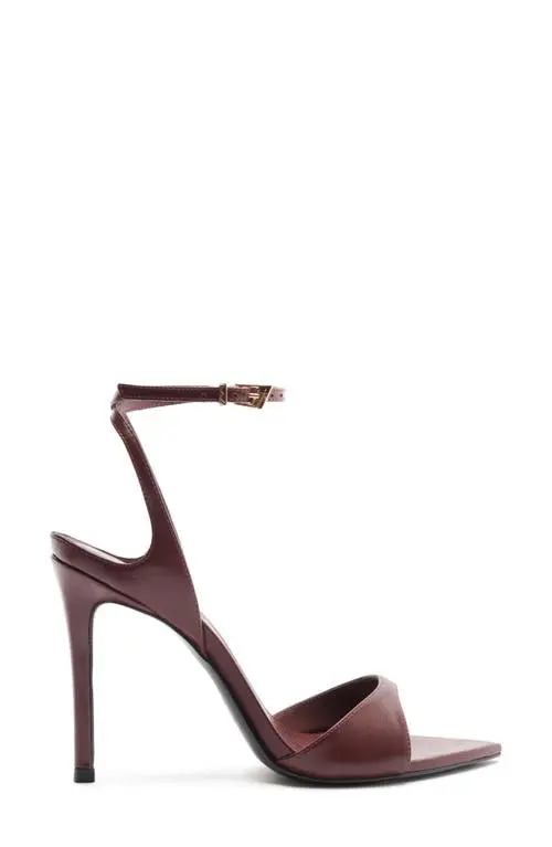 Schutz Zosia Ankle Strap Sandal - Wine Berry