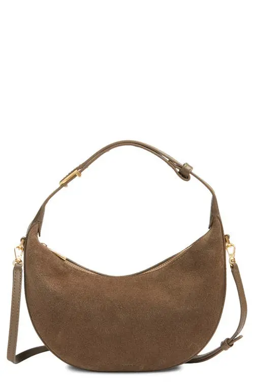 Vince Mini Eris Suede Hobo Bag - Oliva