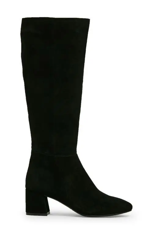 Blondo Alexis Waterproof Knee High Boot - Black Suede