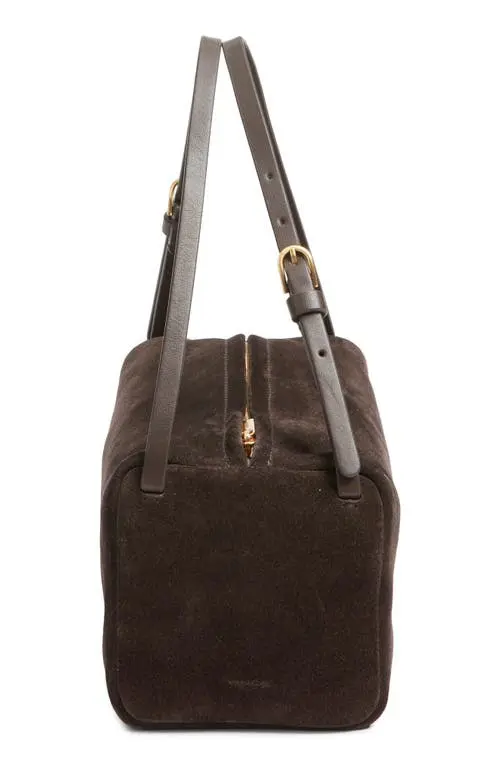 Vince Josie Suede Top Handle Bag - Cacao