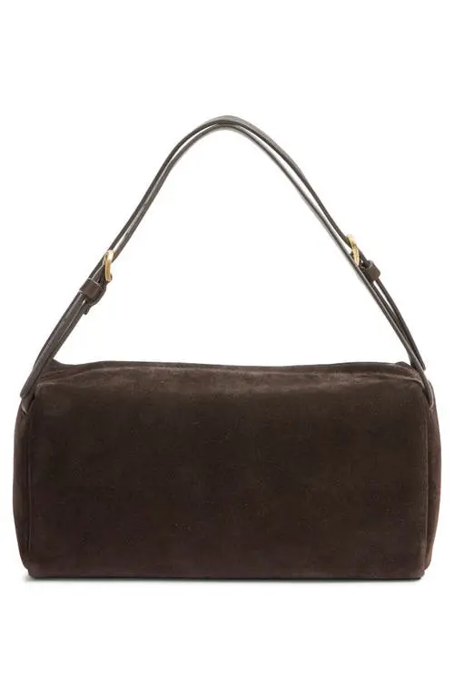 Vince Suede Top Handle Bag - Cacao