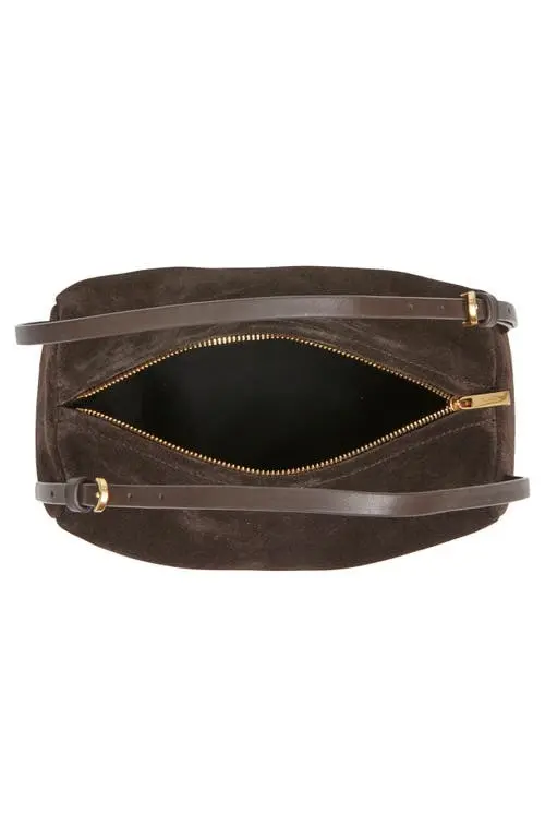 Vince Suede Top Handle Bag - Cacao
