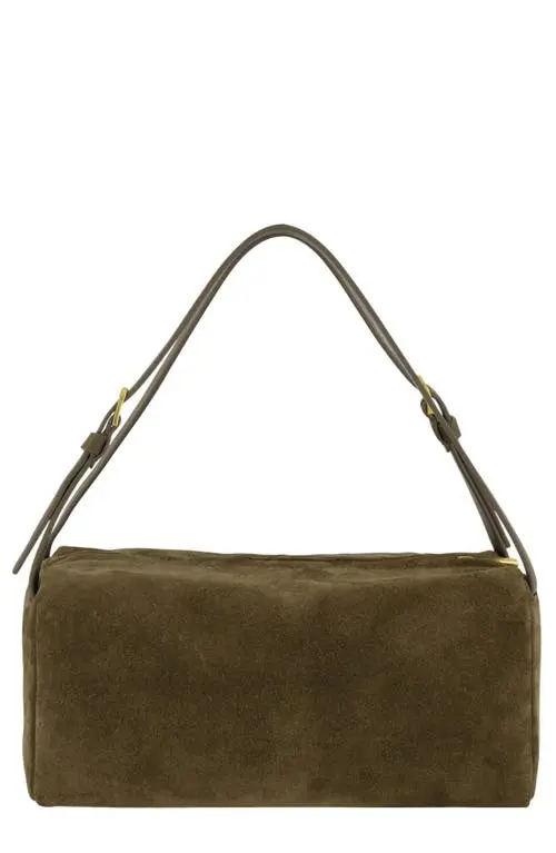 Vince Josie Suede Top Handle Bag - Oliva