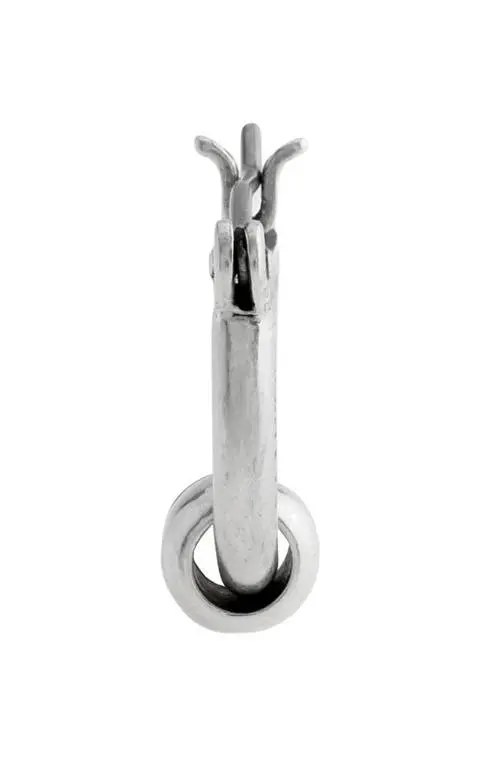 ALLSAINTS Single Sterling Silver Ball Bead Huggie Hoop Earring