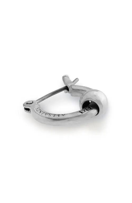 ALLSAINTS Single Sterling Silver Ball Bead Huggie Hoop Earring