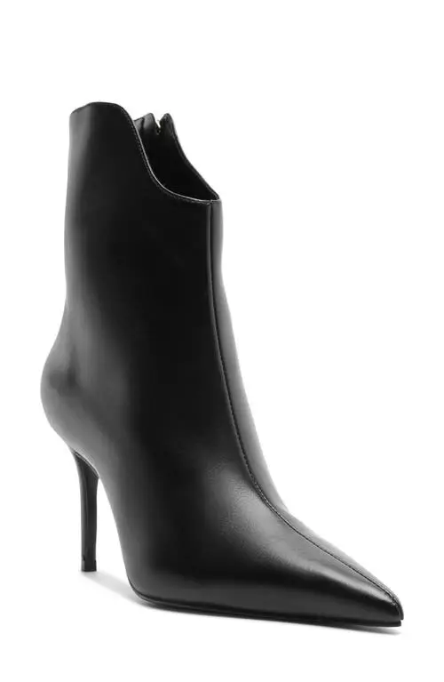 Schutz Ophelia Pointed Toe Bootie - Black