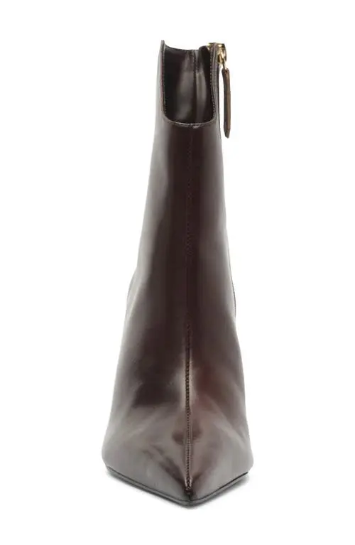Schutz Ophelia Pointed Toe Bootie - Maplewood