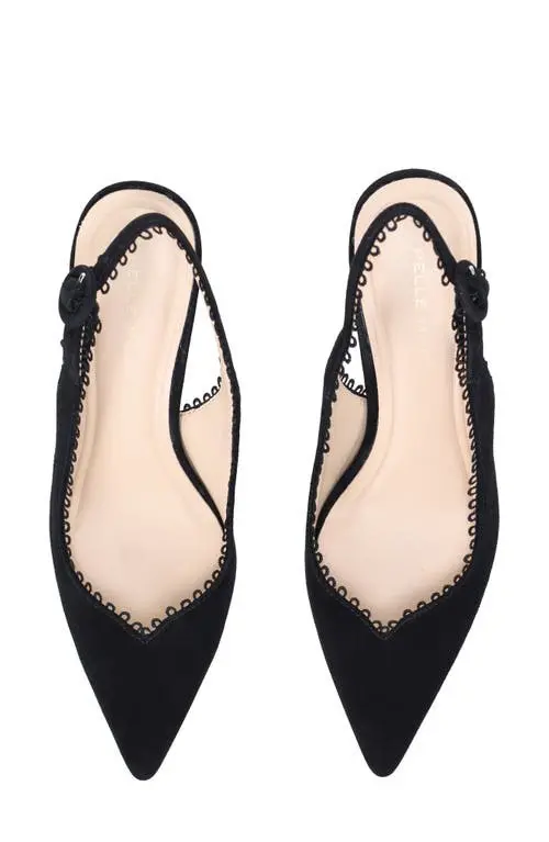 Pelle Moda Jalene Slingback Pointed Toe Pump - Black
