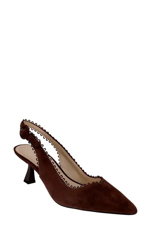 Pelle Moda Jalene Slingback Pointed Toe Pump - Espresso
