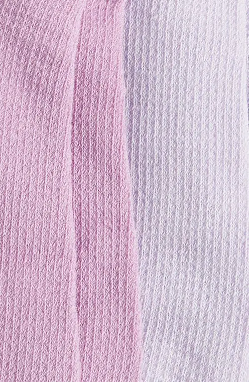 STEMS 2-pack Lace Trim Cotton Blend Socks - Violet Haze