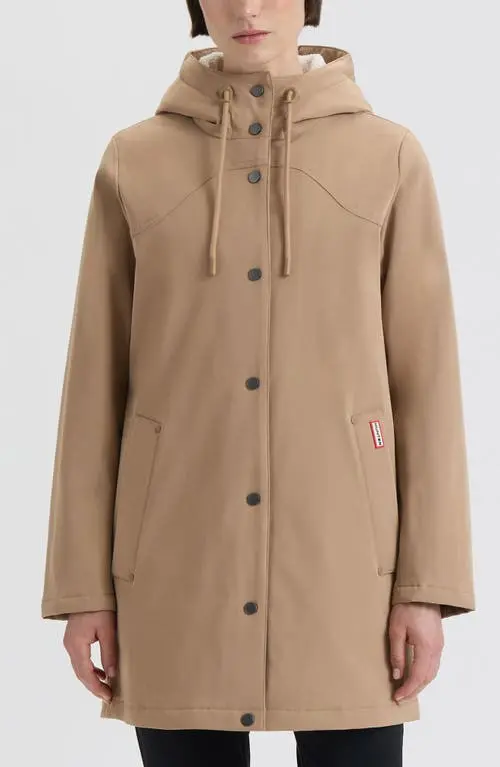 Hunter Billie Hooded Raincoat - British Tan
